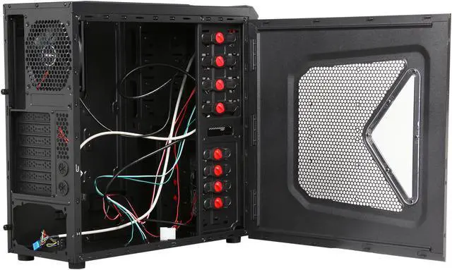 Sentey Cobra Plus Extreme Division Tower Case - 2 x 120mm Blue LED Fan ...