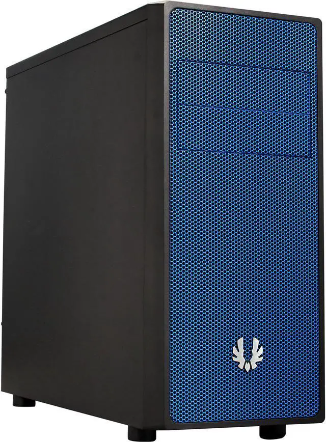BitFenix BFC-NEO-100-KKXSB-RP Black body with blue front panel Computer ...