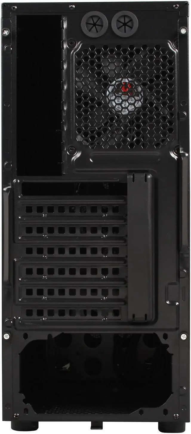 BitFenix BFC-NEO-100-KKXSB-RP Black body with blue front panel Computer ...