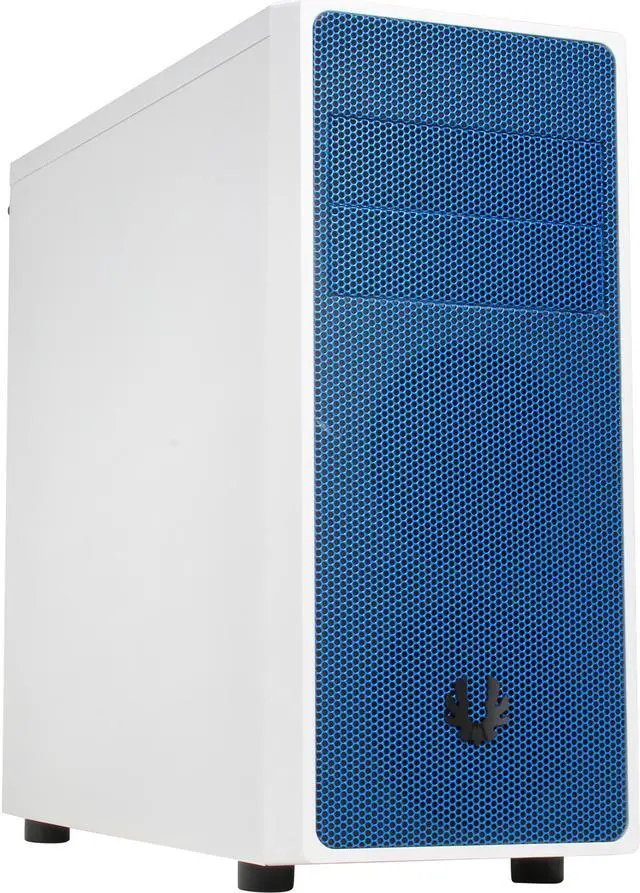 BitFenix BFC-NEO-100-WWXKB-RP White body with blue front panel Computer ...