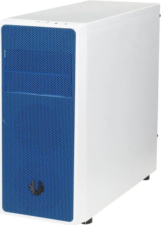 BitFenix BFC-NEO-100-WWXKB-RP White body with blue front panel Computer ...