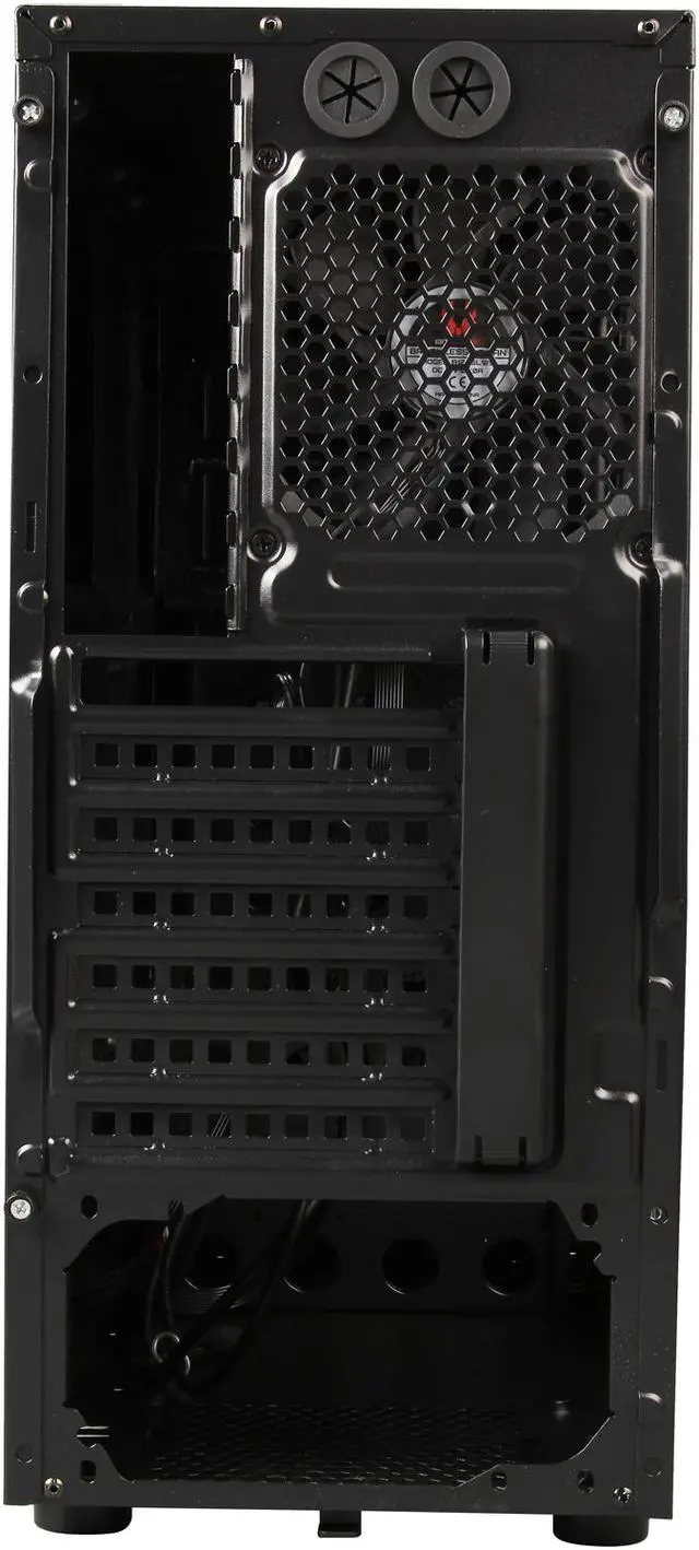BitFenix BFC-NEO-100-KKWKA-RP Black body with gold front panel Computer ...