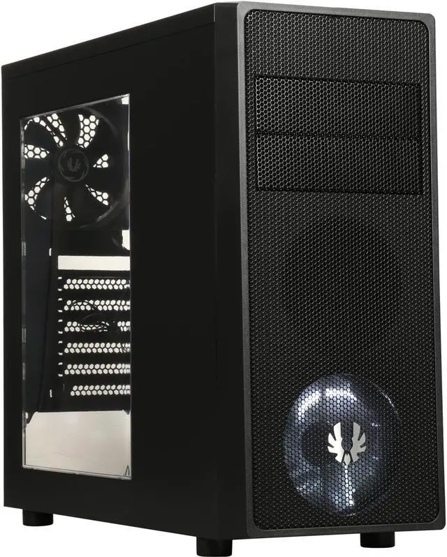 Open Box: BitFenix Neos Window Side Panel Computer Case, Black/Black ...