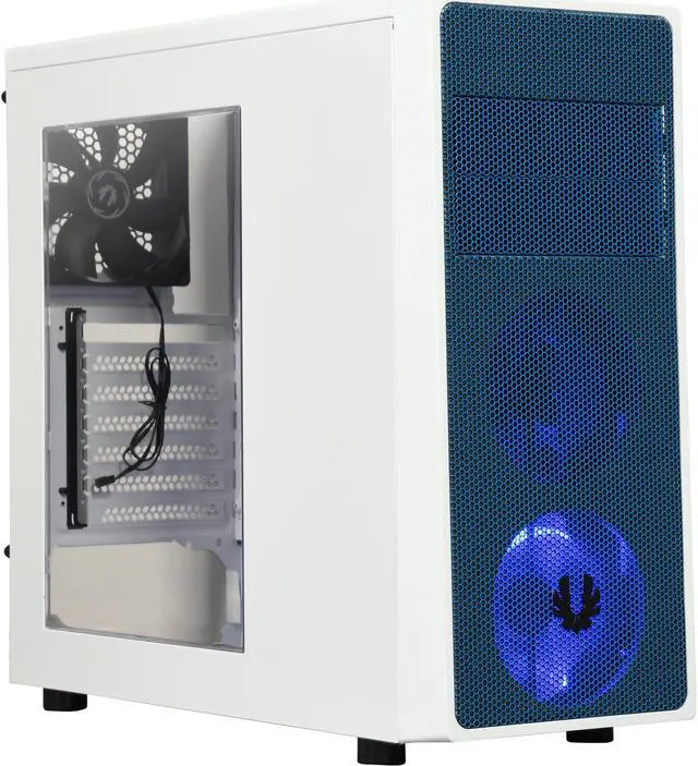 Open Box: BitFenix Neos Window BFC-NEO-100-WWWKB-RP White / Blue ...