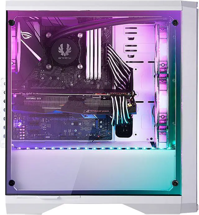Open Box: BitFenix Enso Mesh Case White, Mesh Front Panel, Tempered ...
