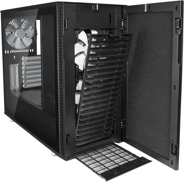 Fractal Design Define R6 USB-C Black ATX Mid Tower Computer Case ...