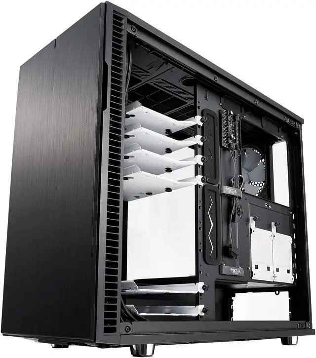 Fractal Design Define R6 USB-C Black ATX Mid Tower Computer Case ...
