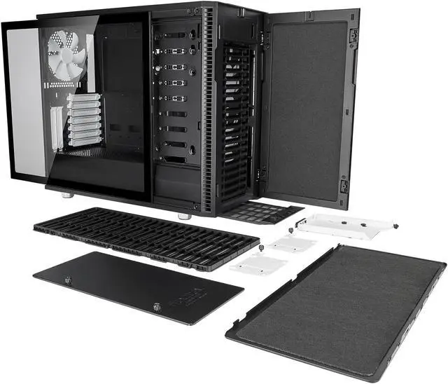 Fractal Design Define R6 USB-C Black ATX Mid Tower Computer Case ...