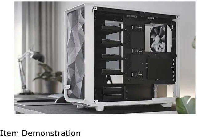 Open Box: Fractal Design Meshify 2 White ATX Flexible Tempered Glass ...