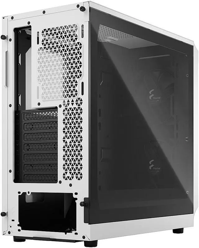Fractal Design Focus 2 White ATX mATX Mini ITX Clear Tinted Tempered ...