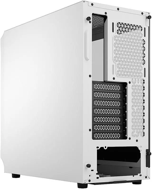 Fractal Design Focus 2 White ATX mATX Mini ITX Clear Tinted Tempered ...