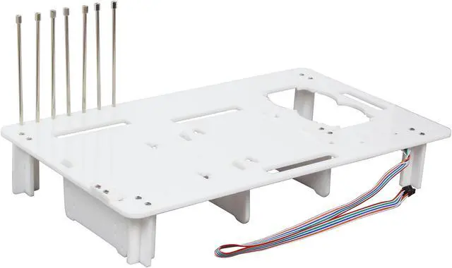 DIYPC Alpha-DB6-W White Bench Computer Case for ATX/Micro ATX ...