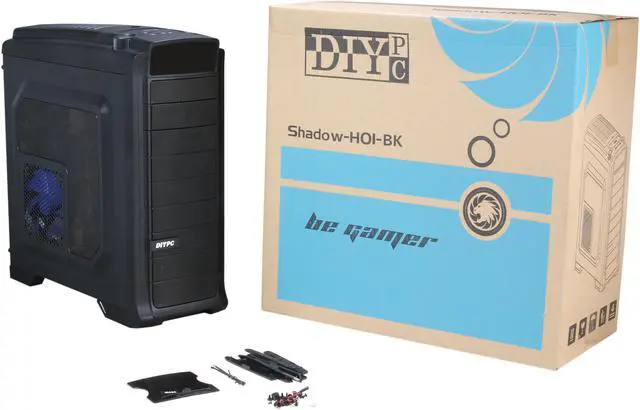 DIYPC Shadow-H01-BK Black Computer Case - Newegg.ca