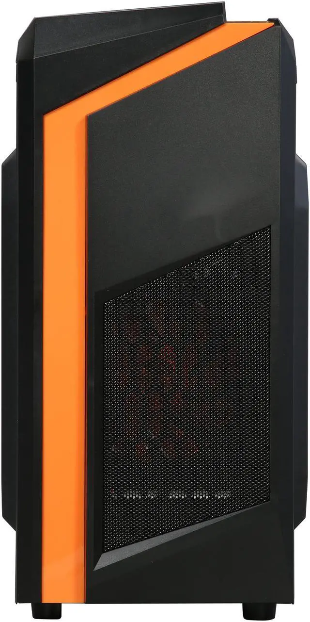 Open Box: DIYPC DIY-F2-O Black / Orange Computer Case - Newegg.com
