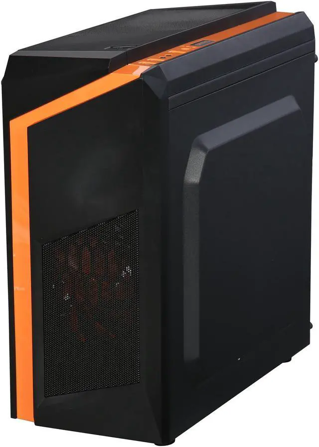 Open Box: DIYPC DIY-F2-O Black / Orange Computer Case - Newegg.com