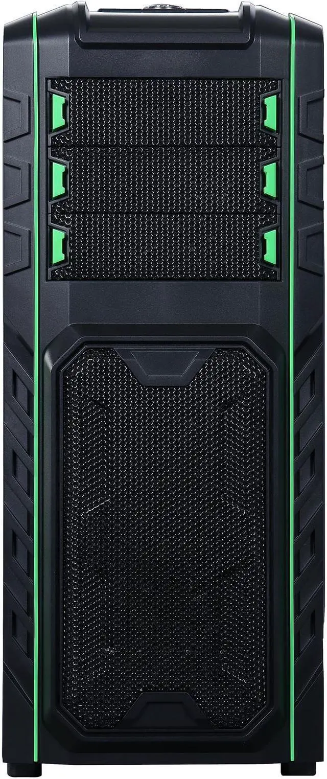 Open Box: DIYPC Skyline-06-WG Black / Green Computer Case - Newegg.com