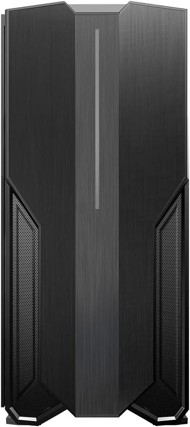 DIYPC VII-BK-ARGB Black USB3.0 Steel/ Tempered Glass ATX Mid Tower ...