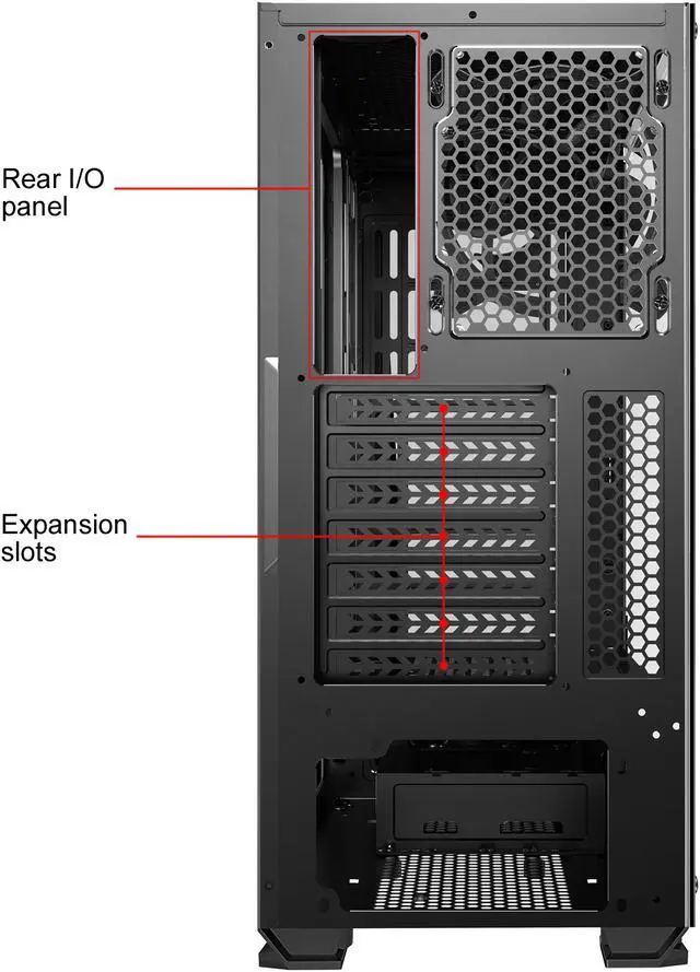 DIYPC VII-BK-ARGB Black USB3.0 Steel/ Tempered Glass ATX Mid Tower ...