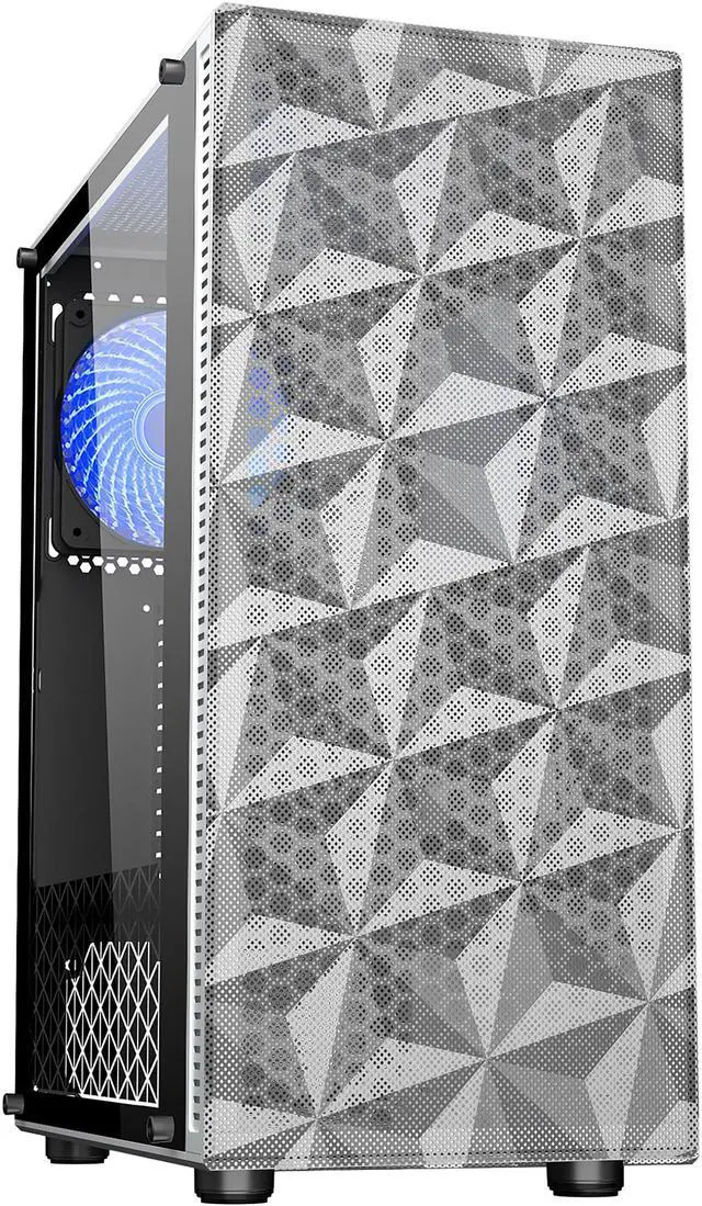 DIYPC DIY-Mesh-W Black / White Computer Case - Newegg.com