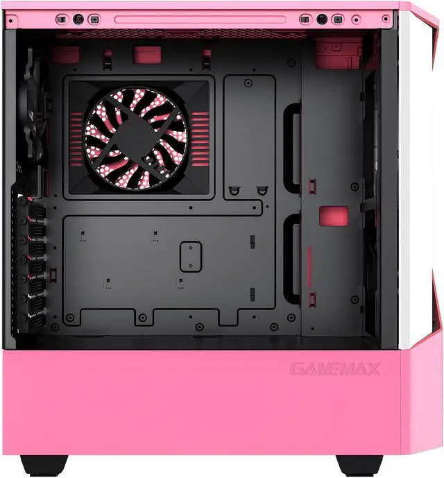 Open Box: GAMEMAX Contac COC WP White / Pink Computer Case - Newegg.com