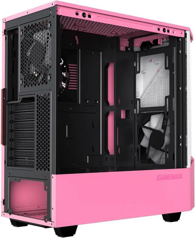 Open Box: GAMEMAX Contac COC WP White / Pink Computer Case - Newegg.com