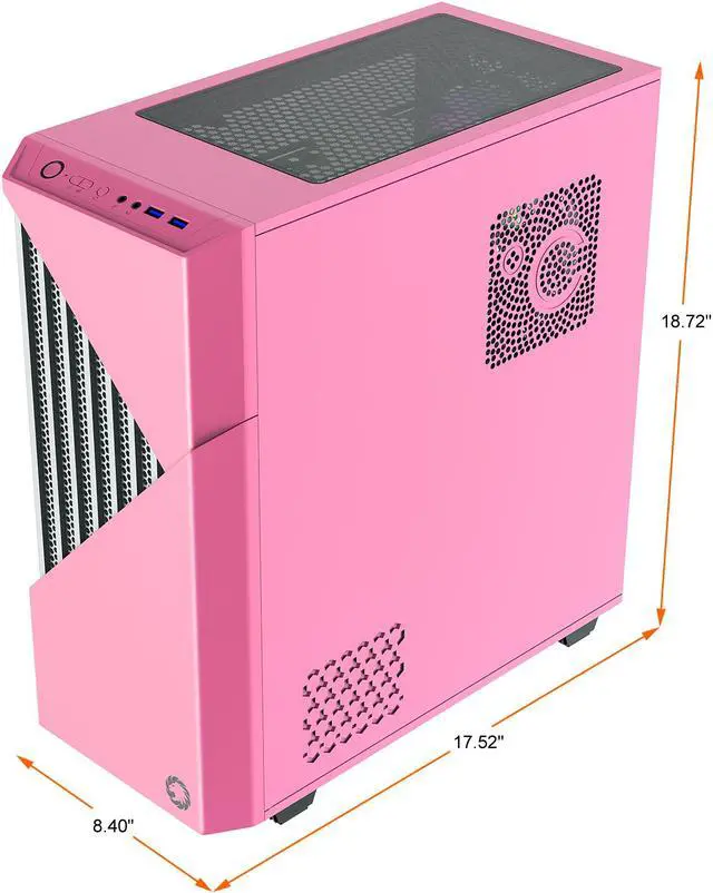 Open Box: GAMEMAX Contac COC WP White / Pink Computer Case - Newegg.com