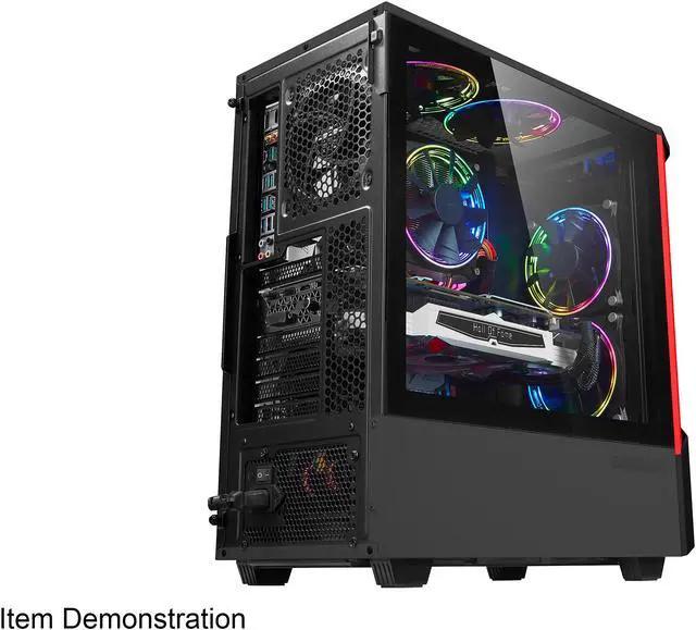 Open Box: GAMEMAX Contac COC BR Black / Red Computer Case - Newegg.com