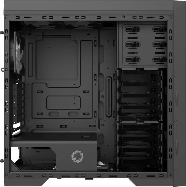 GAMEMAX Silent Max Black Aluminum ATX Full Tower Gaming Computer Case w ...