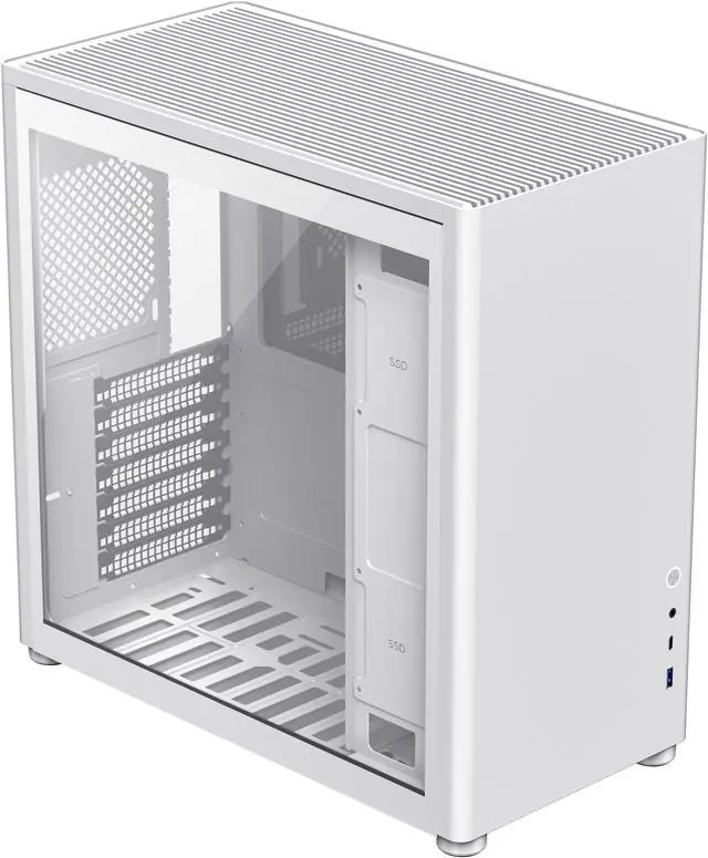 Gamemax Spark Pro Full White Steel/Tempered Glass USB3.0/Type C ATX Mid ...