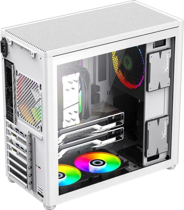 Gamemax Spark Pro Full White Steel/Tempered Glass USB3.0/Type C ATX Mid ...