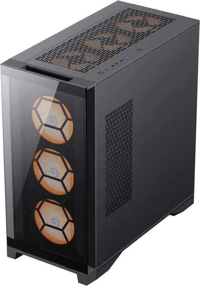 GAMEMAX Leader TG Black Full Tower Computer Case-Micro ATX / ATX / ITX ...