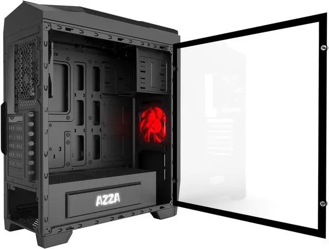 AZZA Photios 250 CSAZ-250 Black ATX Mid Tower Tempered Glass Side Panel Computer Case - Newegg.com