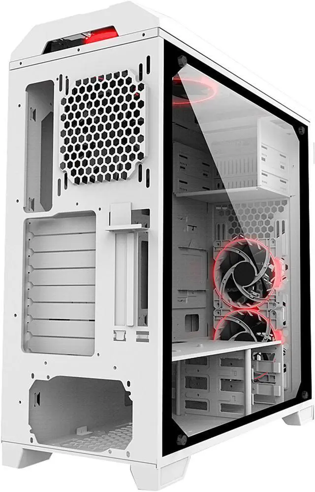 AZZA Storm Series CSAZ-6000RGB/W White SECC ATX Full Tower Computer ...