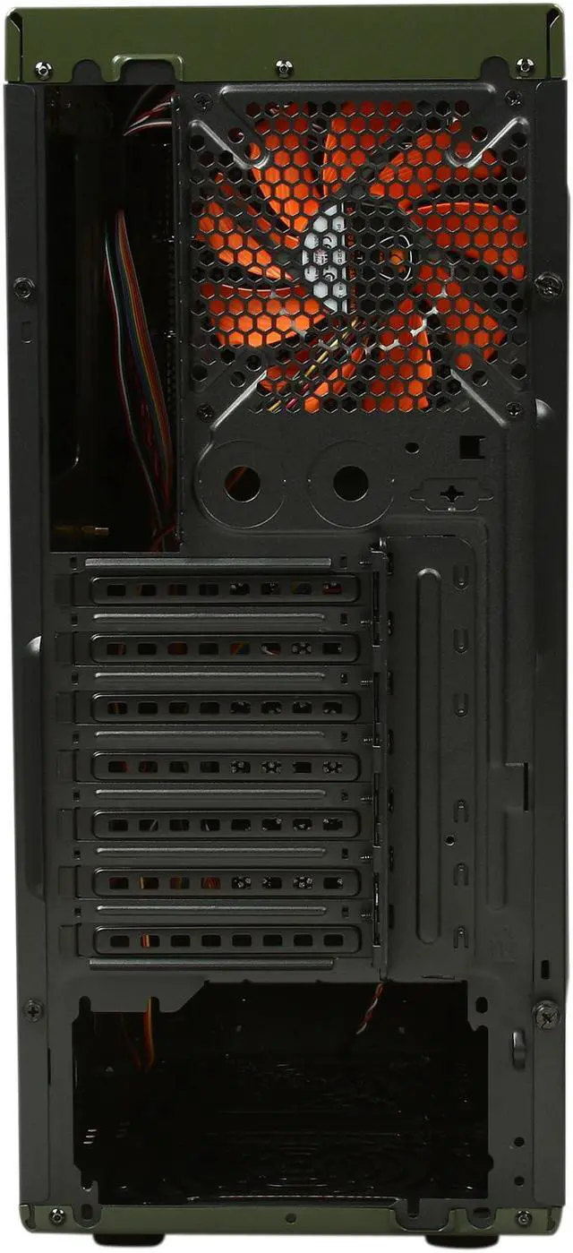 COUGAR Solution AF-2 Black & Army Green Steel ATX Mid Tower Computer ...