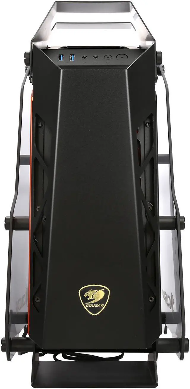 Open Box: COUGAR Conquer Aluminum Frame Tempered Glass Gaming Case with ...