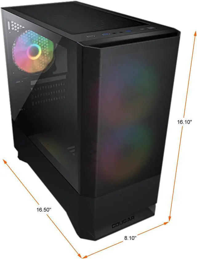 COUGAR MG140 RGB Black Computer Case - Newegg.com