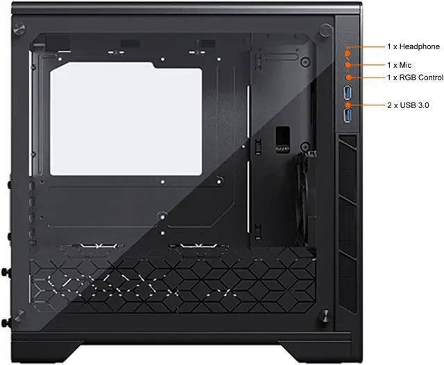 MetallicGear Neo V2 Micro-ATX Case, Compact Chassis, Sand blasted ...