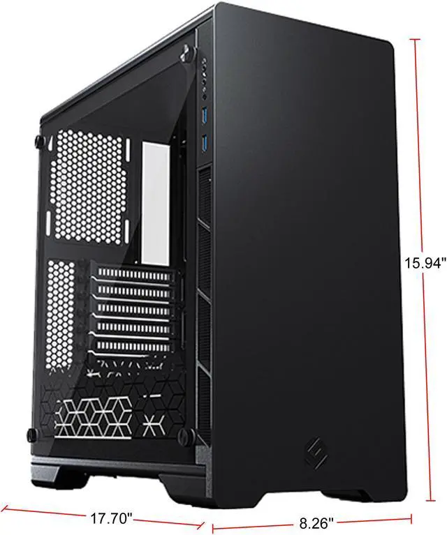 MetallicGear Neo V2 ATX Case, Compact Chassis, Sand Blasted Aluminum ...
