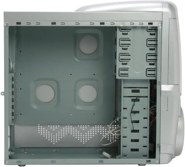 Powertek PT-eviltek-case100 Silver Computer Case W/Side Panel Window ...