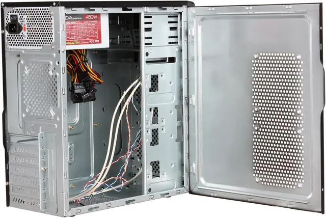 Diablotek CPA-0280 Black SGCC Steel Elite ATX Mid Tower Computer Case ...