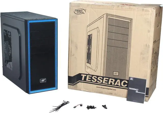 DEEPCOOL TESSERACT BF ATX Mid Tower SGCC, Plastic, Rubber Coating ...