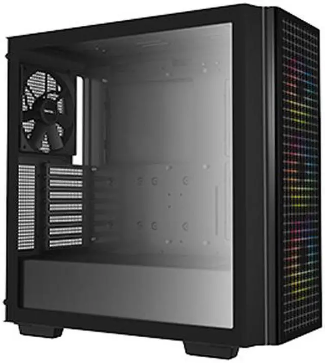 DeepCool CG540 Mid-Tower ATX Case, Tempered Glass Front and Side Panels ...