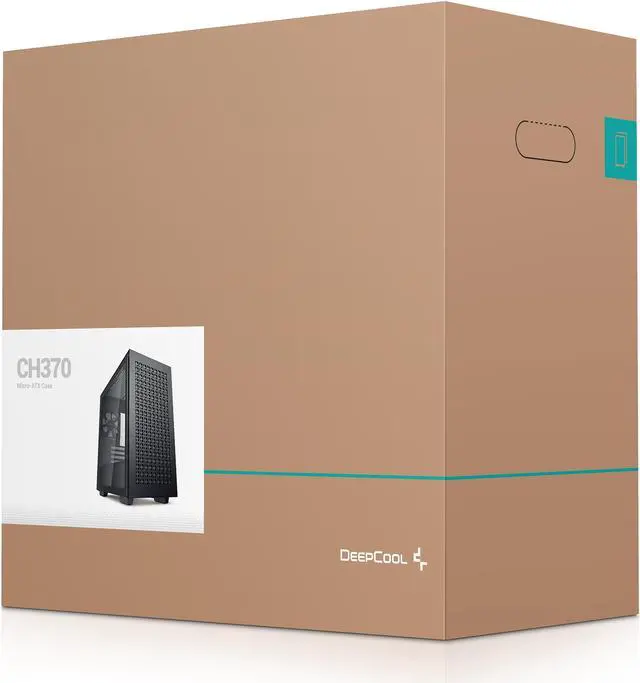 Open Box: DeepCool CH370 Micro ATX Gaming Computer Case, 120mm Rear Fan ...