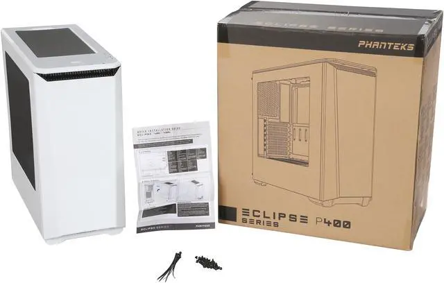 Open Box: Phanteks Eclipse P400 Series PH-EC416P_WT Glacier White Steel ...
