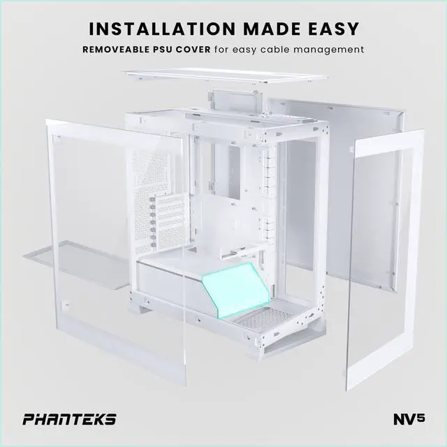 Phanteks NV5, Showcase Mid-Tower Chassis, High Airflow Performance ...
