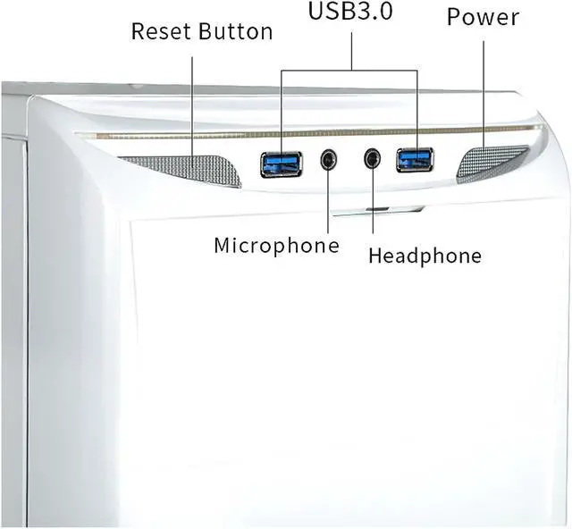 APEX Apexgaming A2 White-W Glossy White Edition Computer Case - Newegg.com