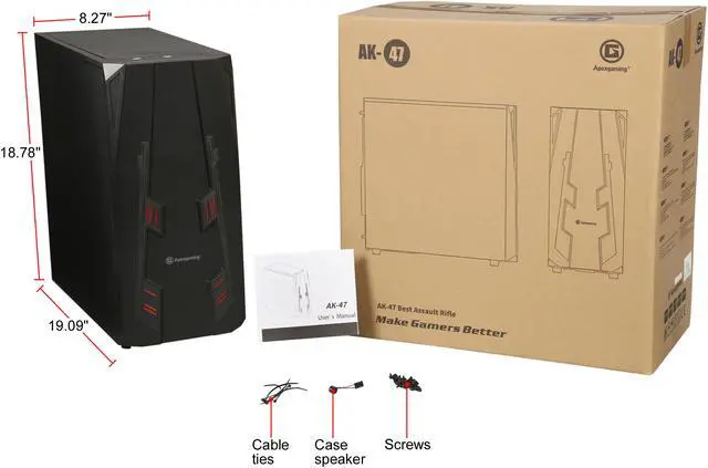 Open Box: Apexgaming AK-47 Black Computer Case - Newegg.com