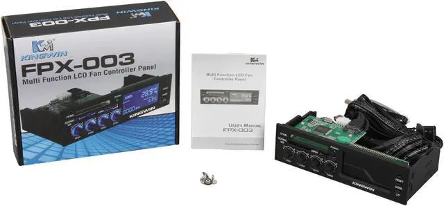 Multi-Function LCD Fan Controller Panel Black - Newegg.com