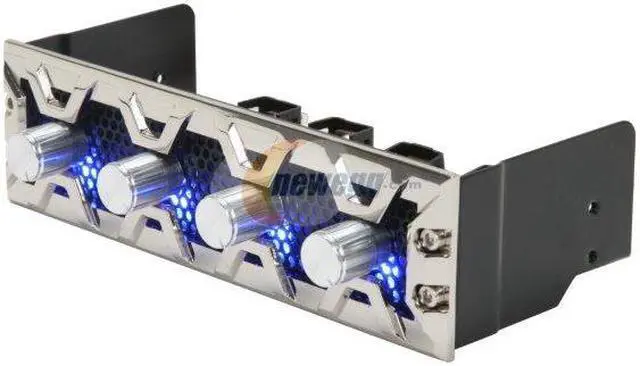 Lamptron FC3 Silver Black Fan Controller, 4 Channels 30W per Channel ...