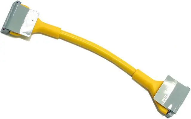GENERIC 10" Yellow Floppy drive round cable, Booted, 2-Connector ...